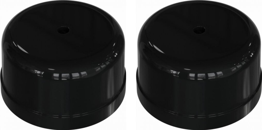 Коробка установочная Мезонинъ Усадьба 78x78 круглая IP20 черная для открытой проводки (комплект из 2 шт.)