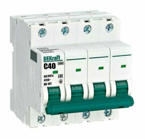 Авт. выкл. 4Р 40А х-ка C ВА-103 6кА DEKraft Schneider Electric