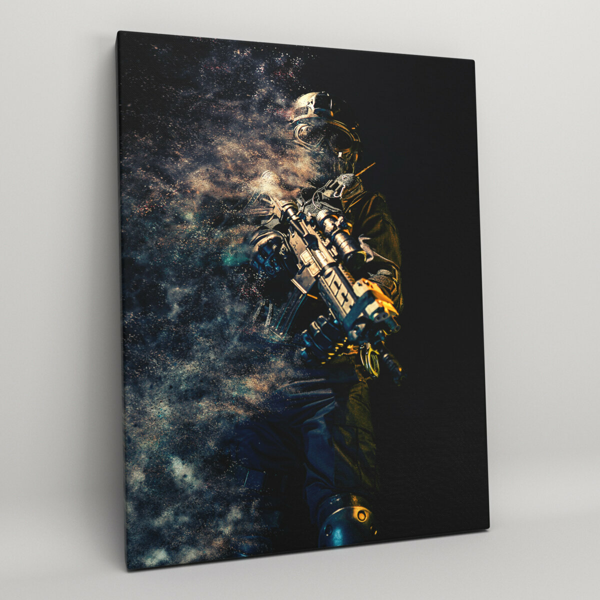 Картина на холсте (интерьерный постер) "Спецназ Сталкер" арт, с деревянным подрамником, размер 30x40 см