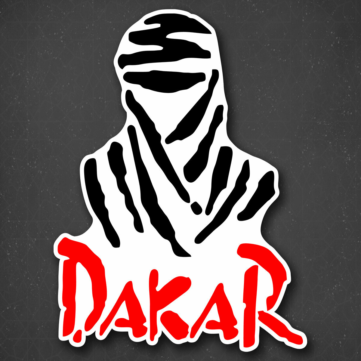 Наклейка на авто "Дакар" 17x24 см