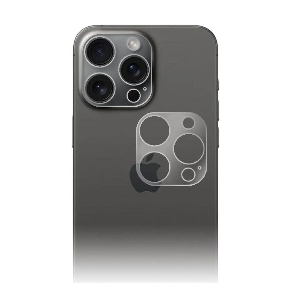 Стекло защитное гибридное Krutoff для камеры iPhone 15 Pro Max (2шт.)