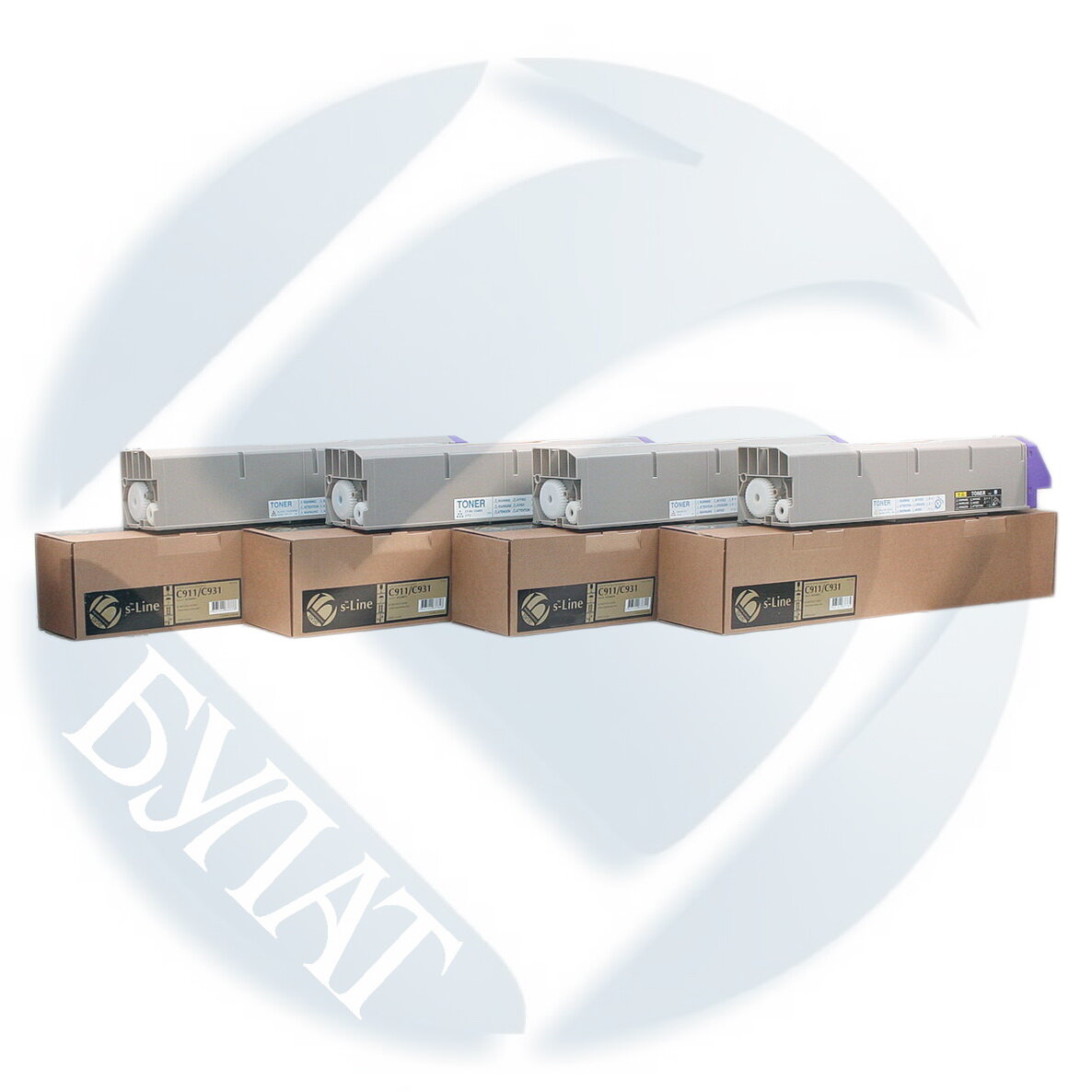 Тонер-картридж булат s-Line 45536415 для Oki C911, (Голубой, 24000 стр.)