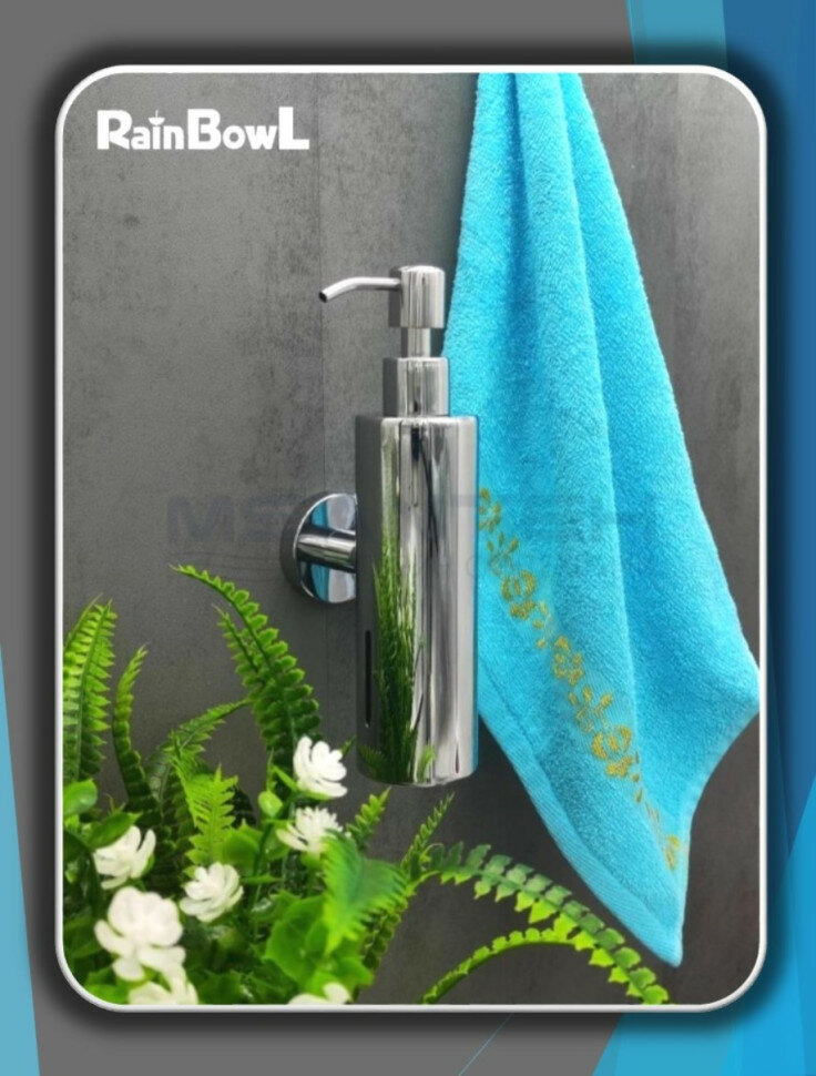 Диспенсер для ванной Rainbowl 2288-1 LONG металлический настенный хром