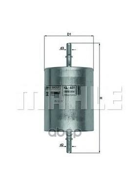 Фильтр топливный Mahle/Knecht арт. KL409