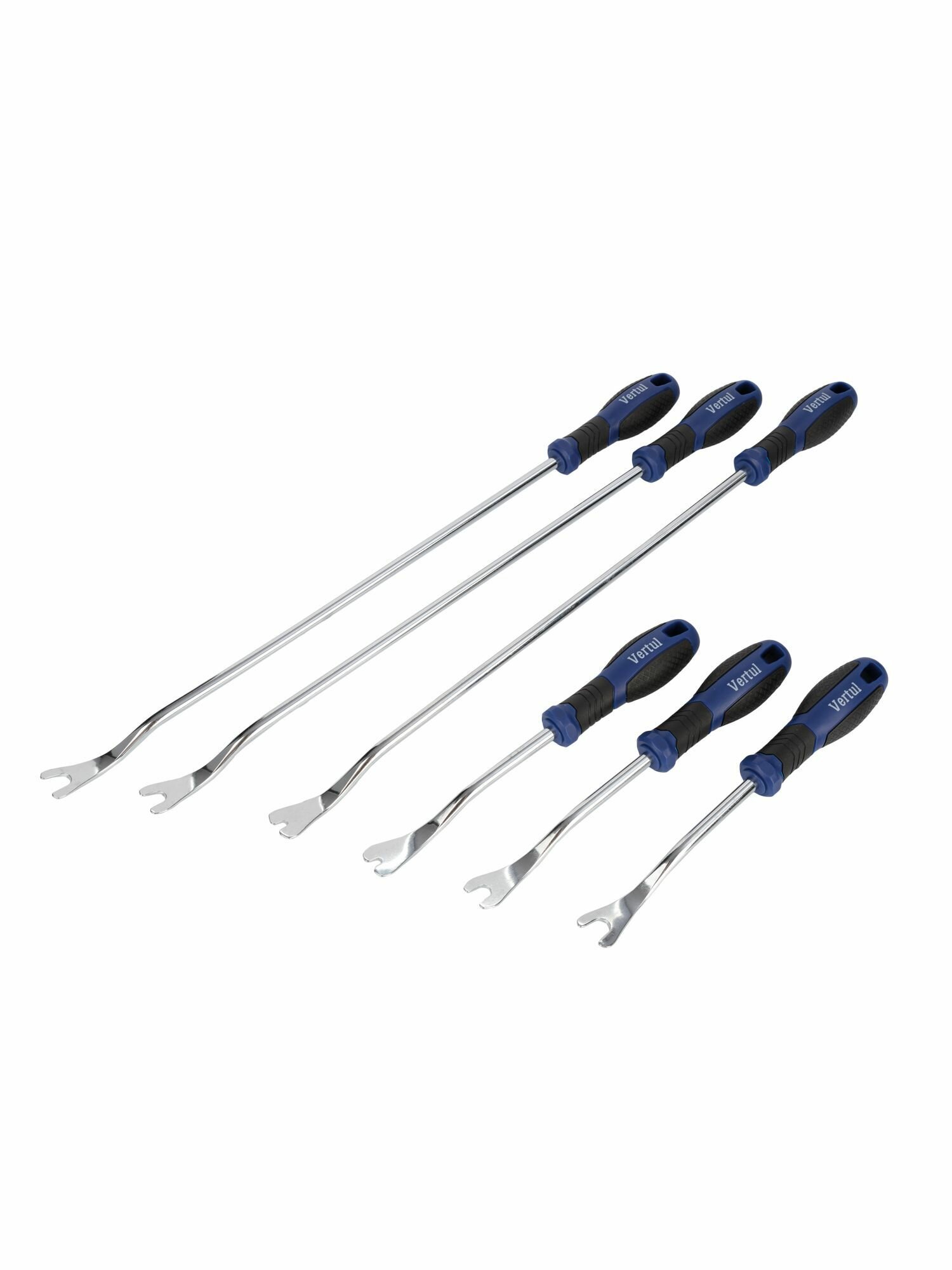 Набор съемников VERTUL VR50216, для клипс, 6 шт, синий, серебристый