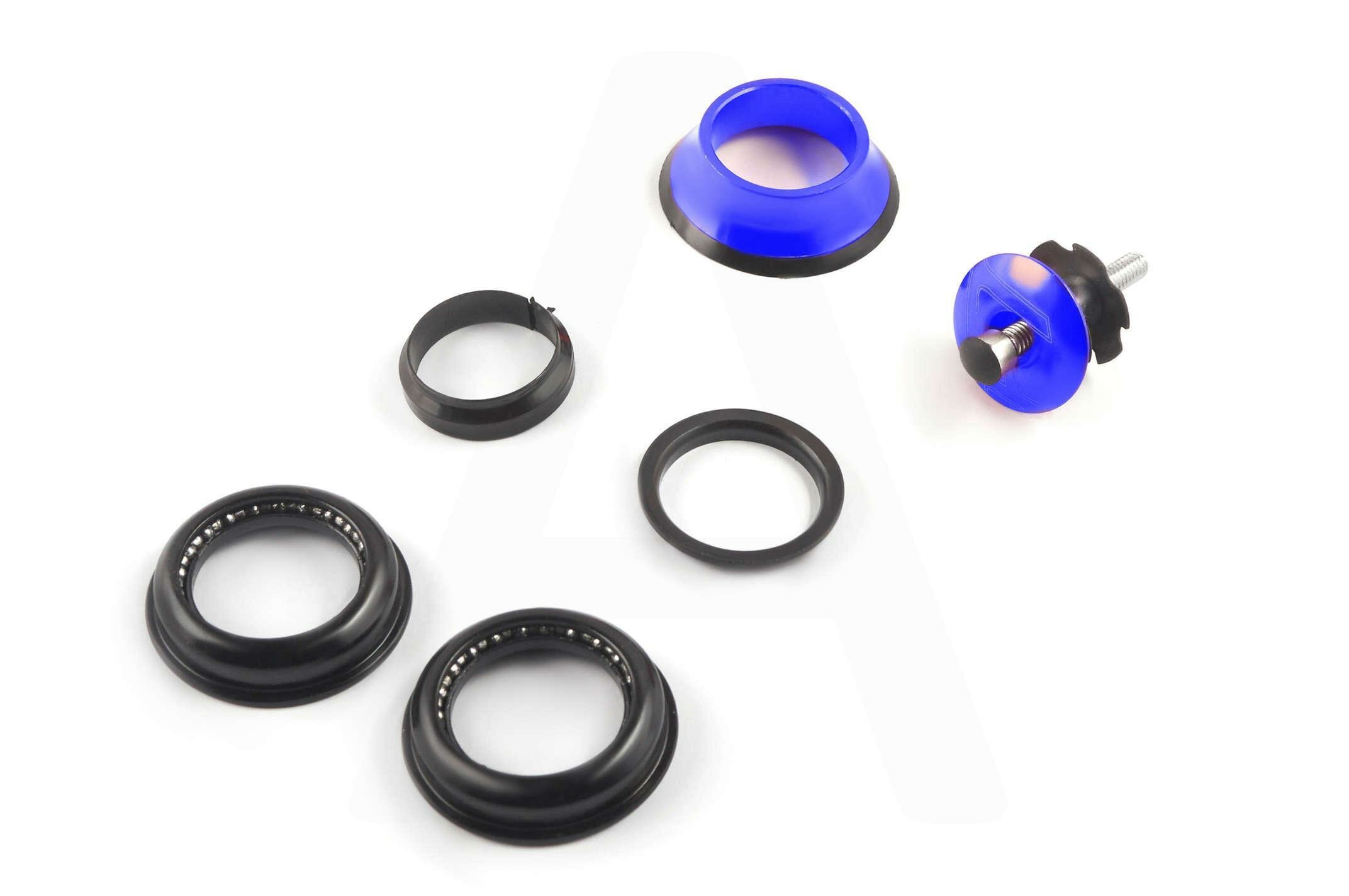 Подшипники рулевой колонки велосипеда (удлиненные, синие)