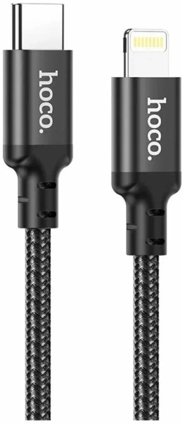 Кабель Hoco X14 Double Type-C - Lightning 1m 20W Black