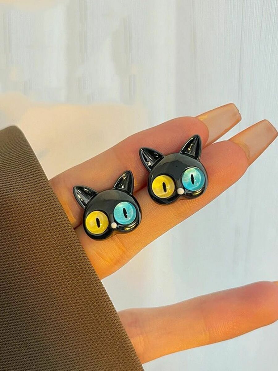 Серьги пусеты, акрил