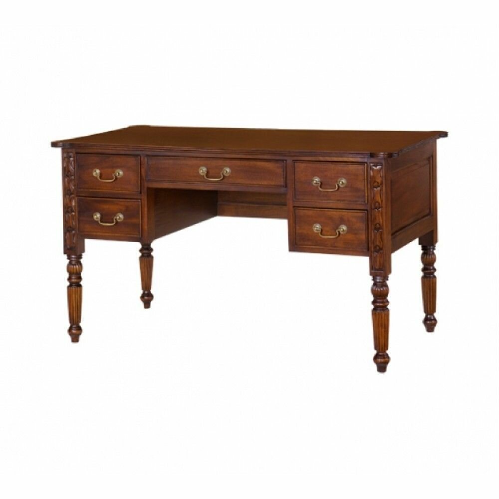 Стол письменный DOMKORLEONE из красного дерева (mahogany wood), WTV5-M, цвет орех NAA (светло-коричневый)