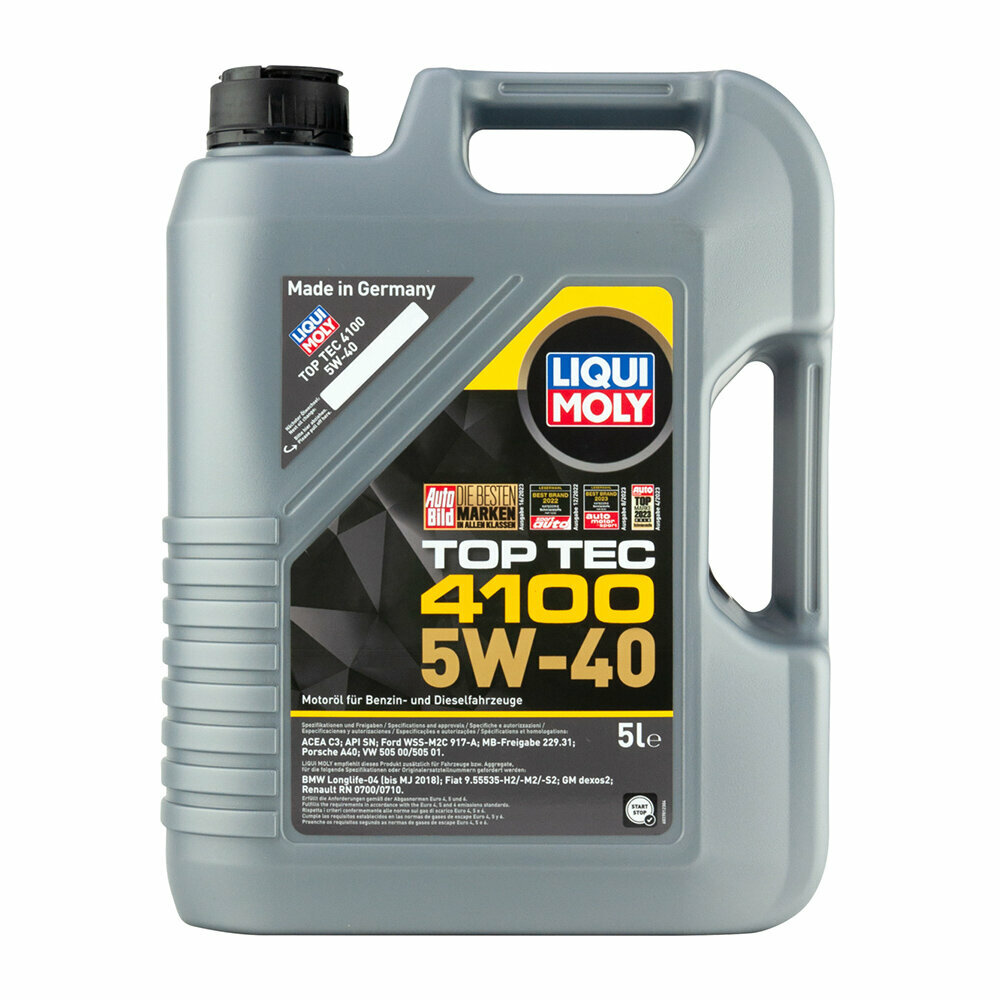 Масло моторное LIQUI MOLY TOP TEC 4100 5W40 синтетика 5 л 9511
