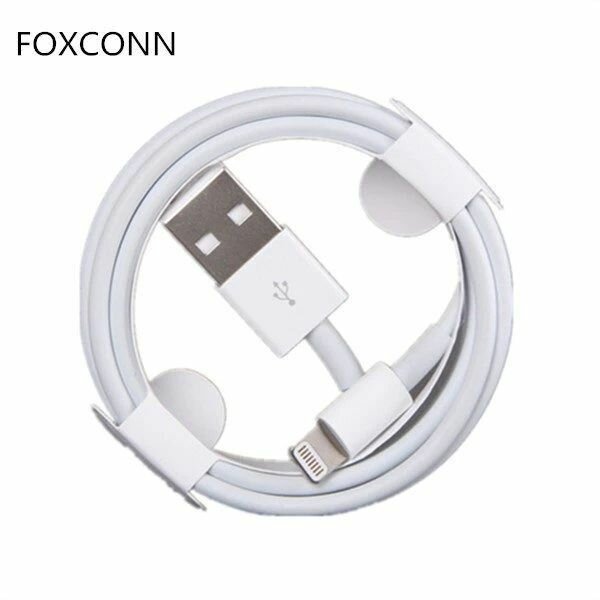 Кабель Foxconn оригинальный ЧИП USB 8 pin Lightning для Apple iPhone 5 5S 5C SE 6 6S 7 8 8 Plus X (10) Xr Xs Xs Max 11 11 Pro 12 12 Mini 13 13 Pro Max SE 2022 14/iPad/iPod/AirPods Качество Оригинала