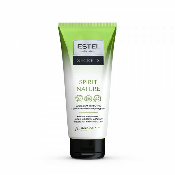 - Бальзам-питание для волос Estel Secrets Spirit Nature с Цельнозерновыми Культурами 200 мл
