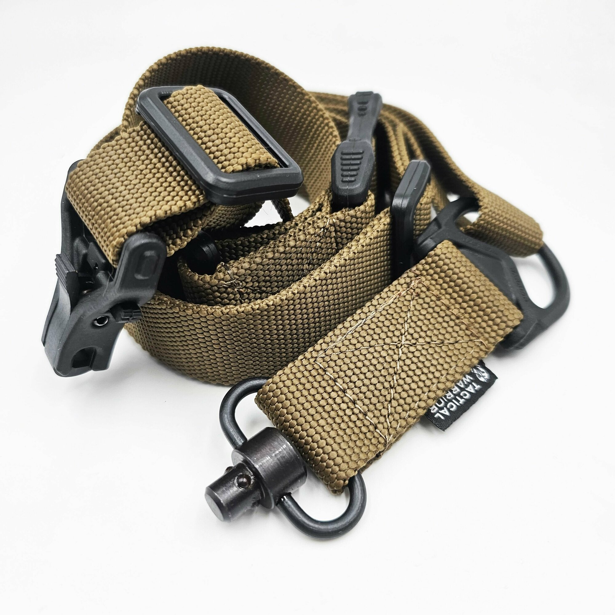 Ремень MS-3-тип 2 Tactical Warrior тактический (карабин и быстросъёмная антабка), Олива