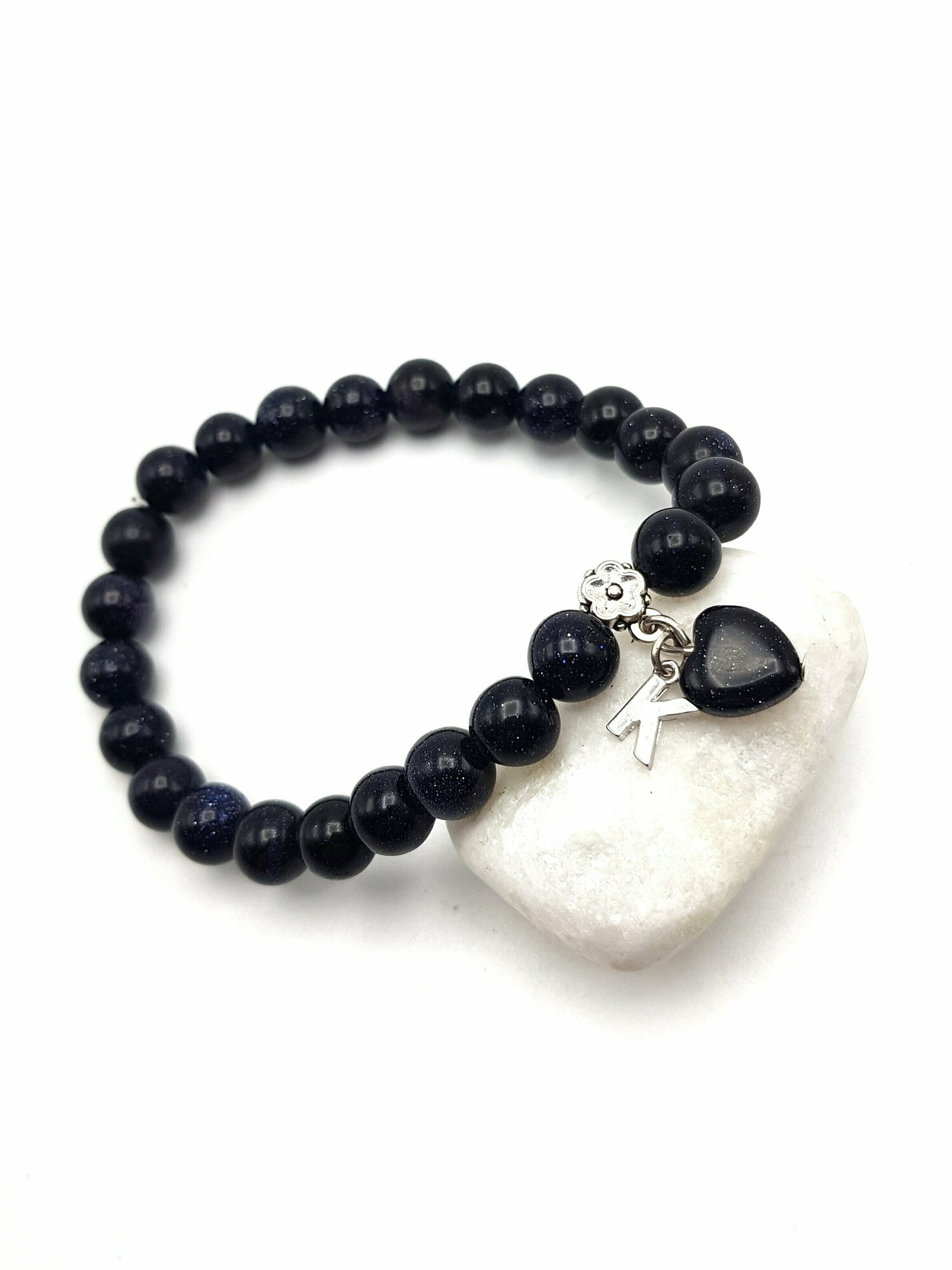 Браслет, искусственный камень, авантюрин