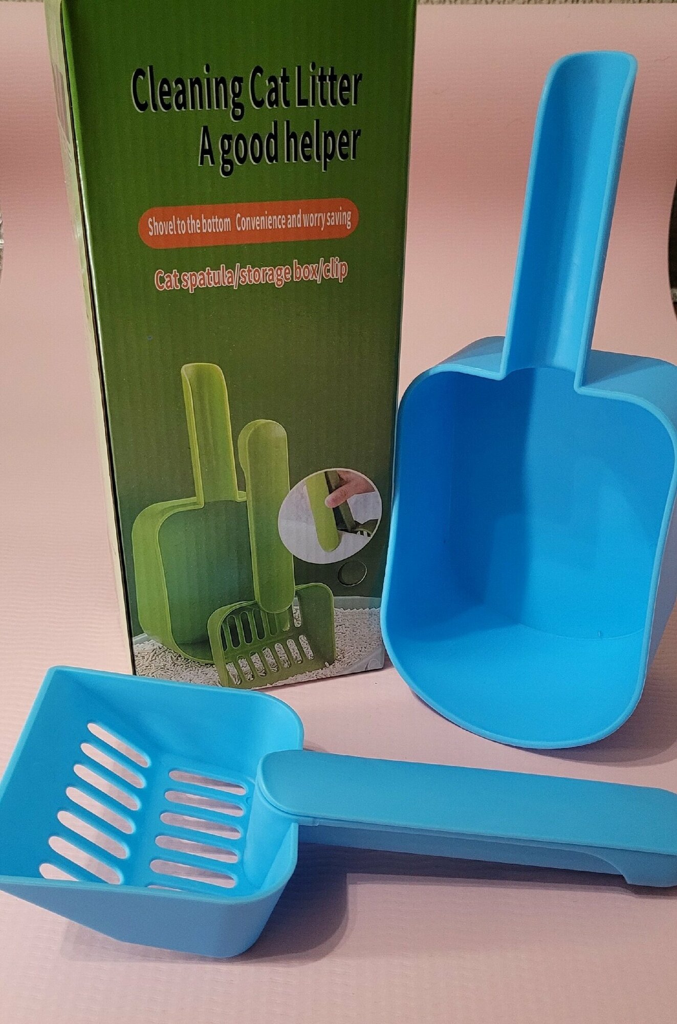 Совок для туалета животных "Голубой совок"