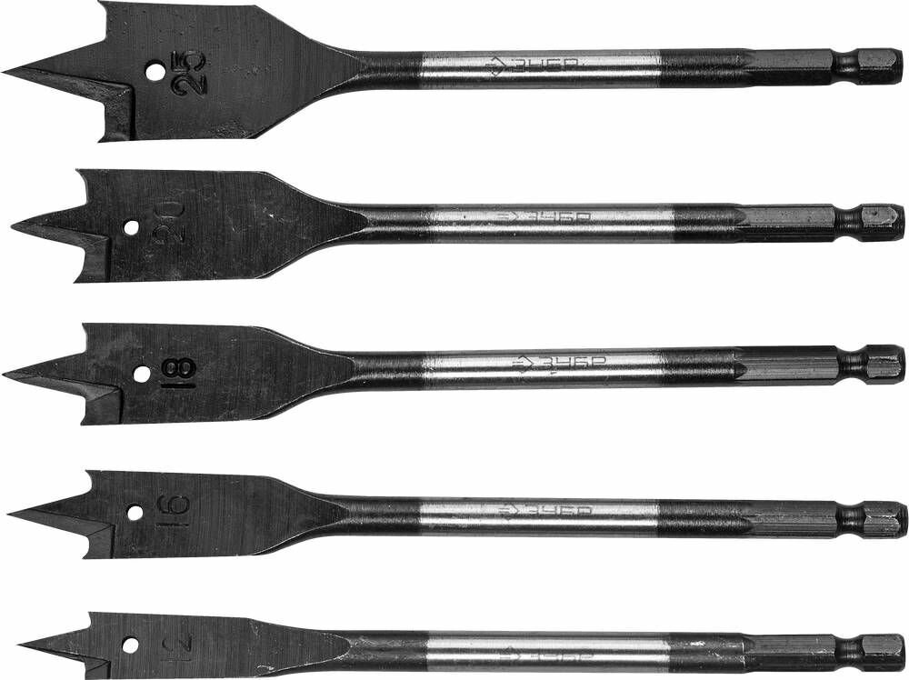 Набор перовых сверл 5 шт Зубр мастер 29505-H5