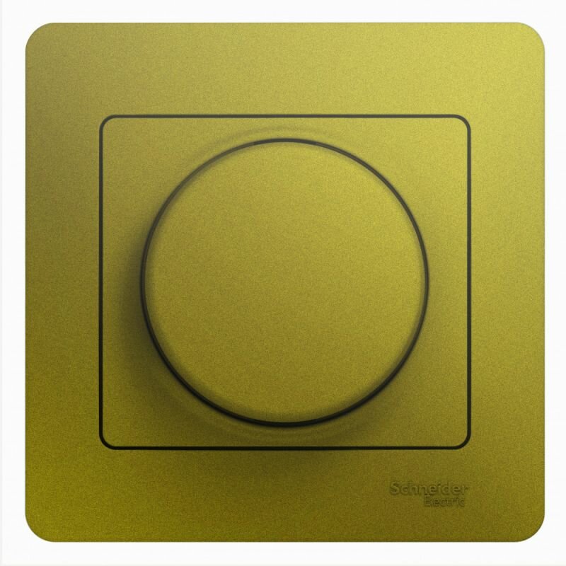 Светорегулятор поворотно-нажимной Glossa 400Вт механизм фисташковый зеленый SE GSL001023