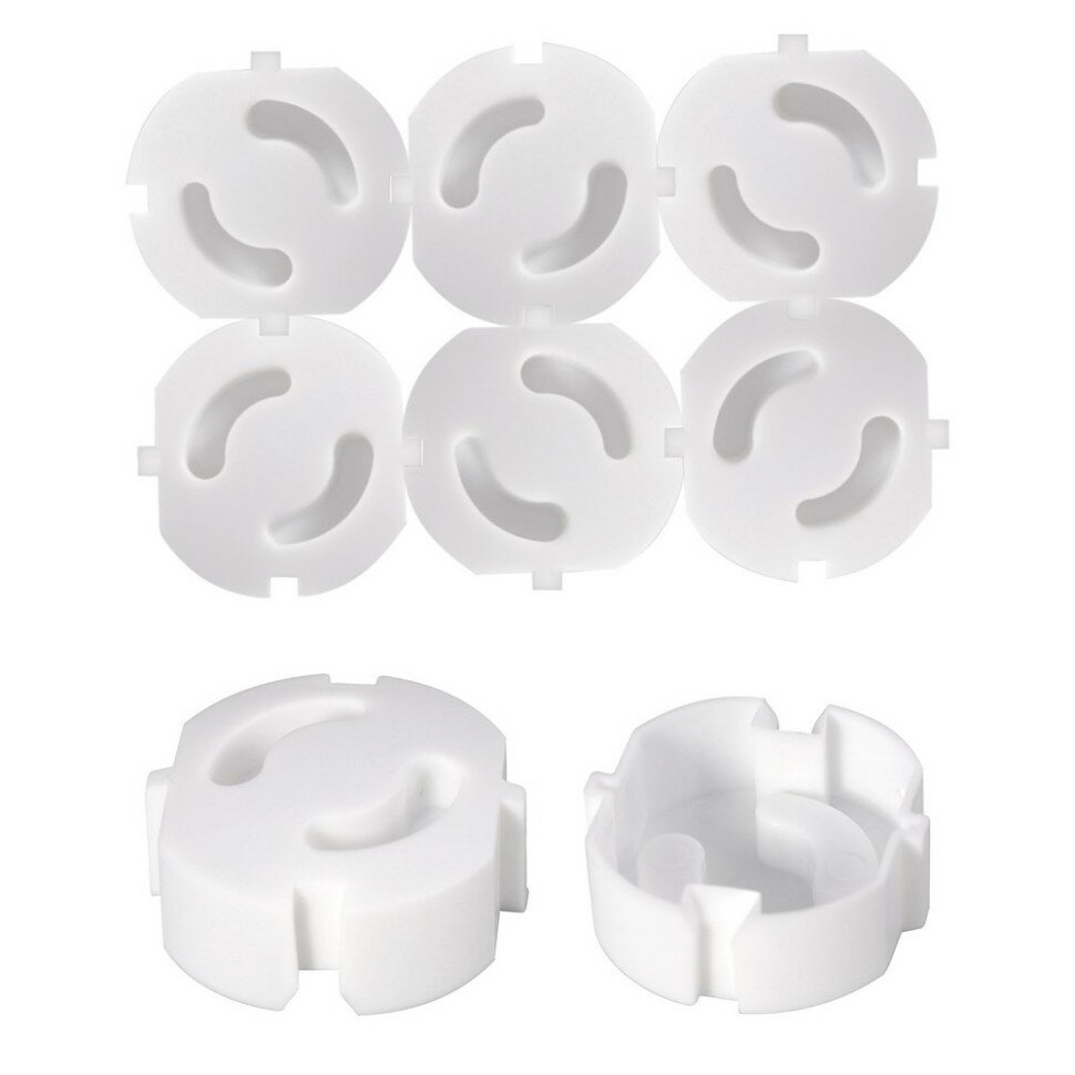 Заглушки для розеток* "Стоп ток". Набор 6шт. (арт. VL90-195)