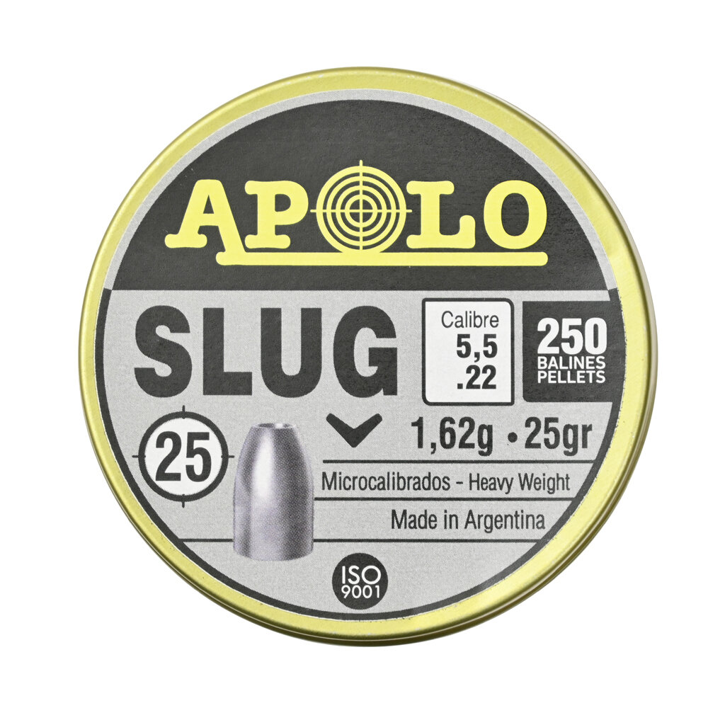 Пули для пневматики Apolo Slug 5,5 мм 1,62 гр 25 0шт