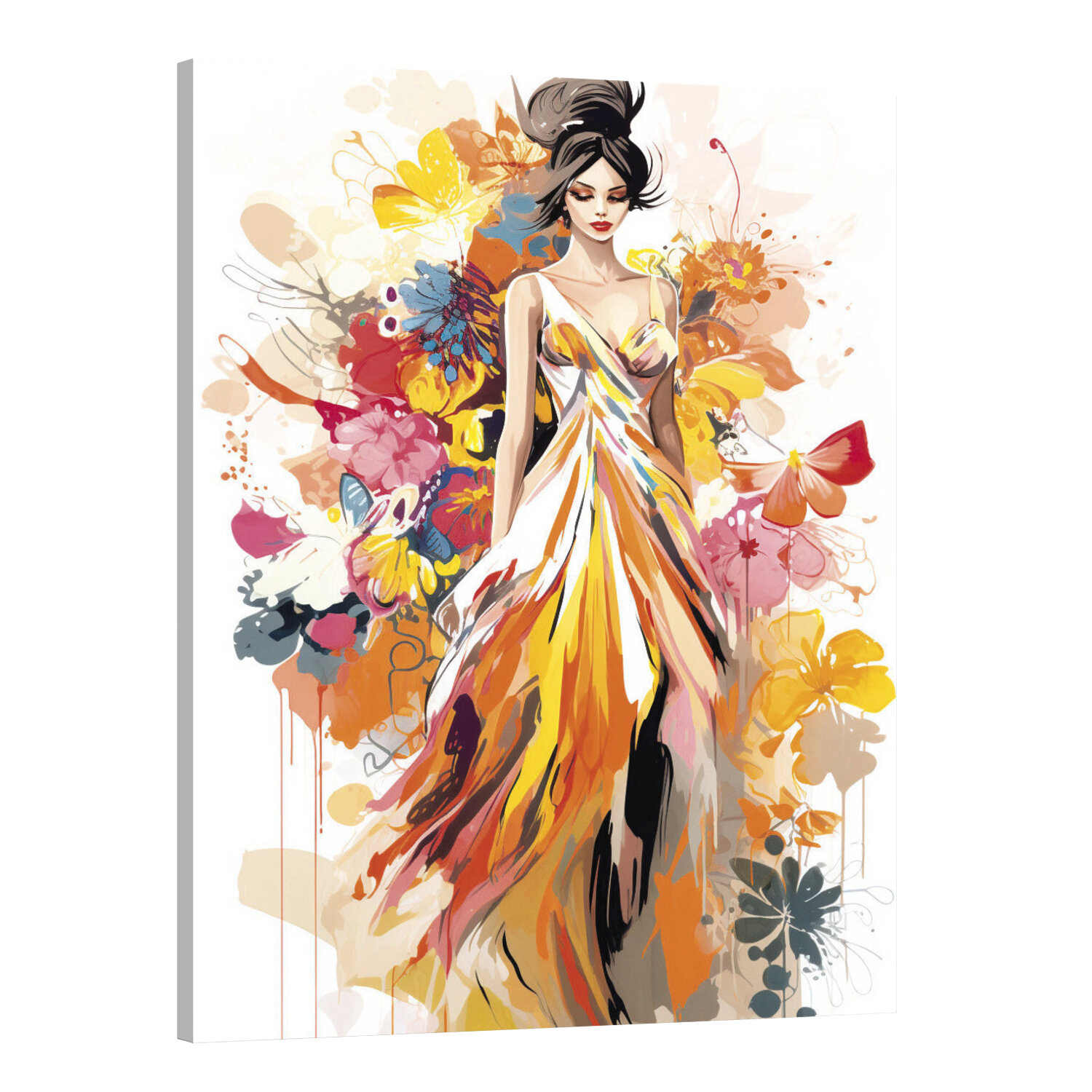 Интерьерная картина 50х70 "Цветочный шик"