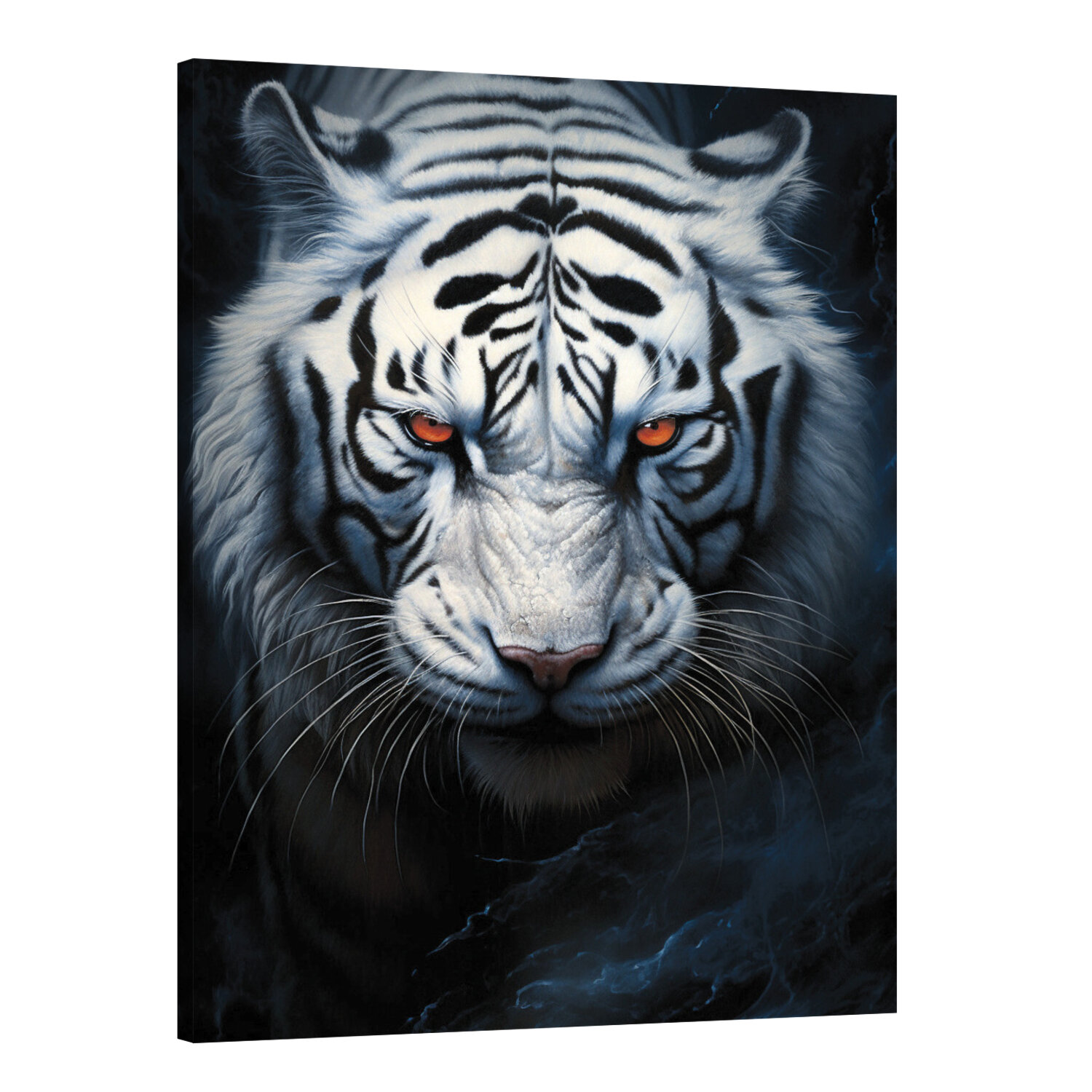 Интерьерная картина 50х70 "Белый тигр"