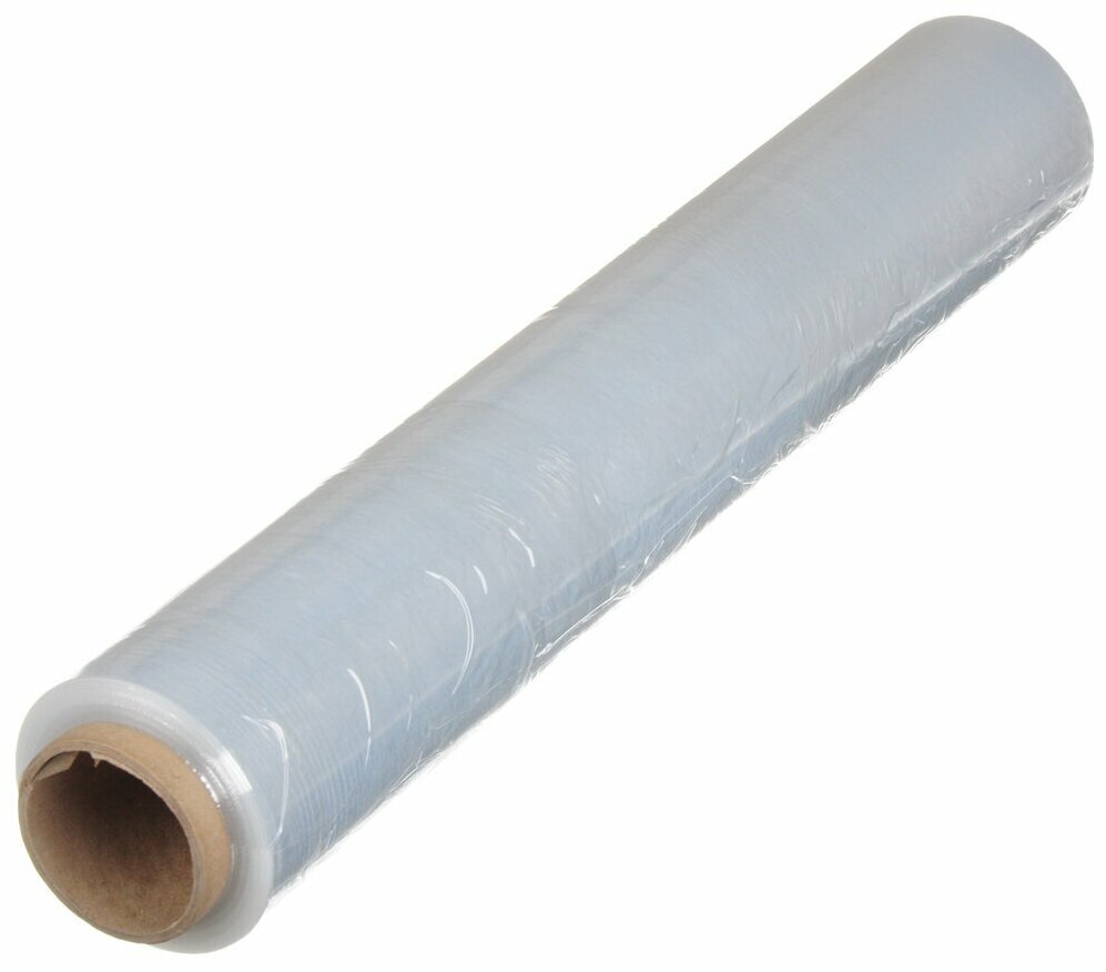 1 шт. 1 кг. 1SСтрейч плёнка, прозрачная, 1 кг. 500мм, 20 мкм, в рулоне 110м
