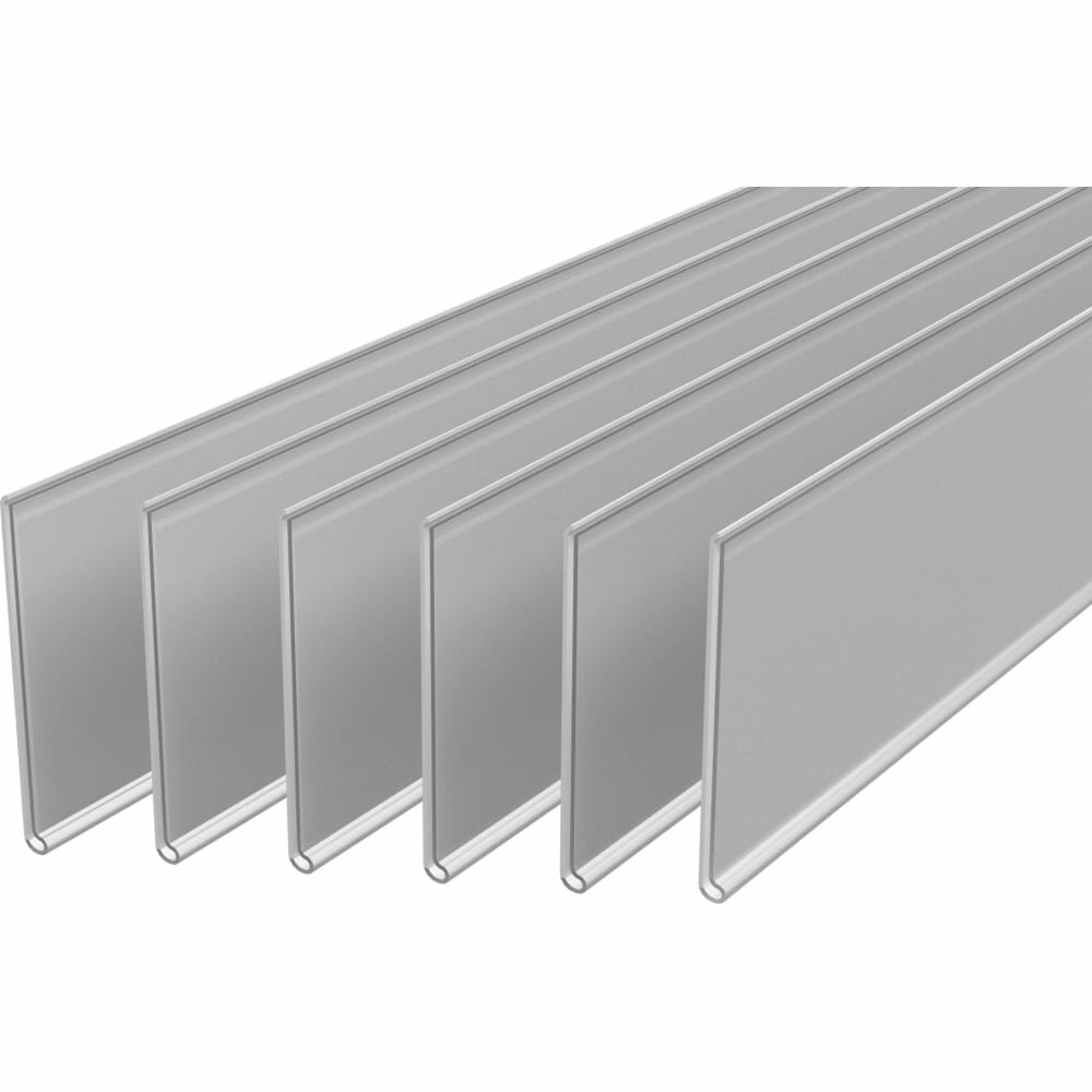 Самоклеющийся ценникодержатель ПК магс dbr39 1000 мм белый 10 шт в упаковке ПОС04-00068