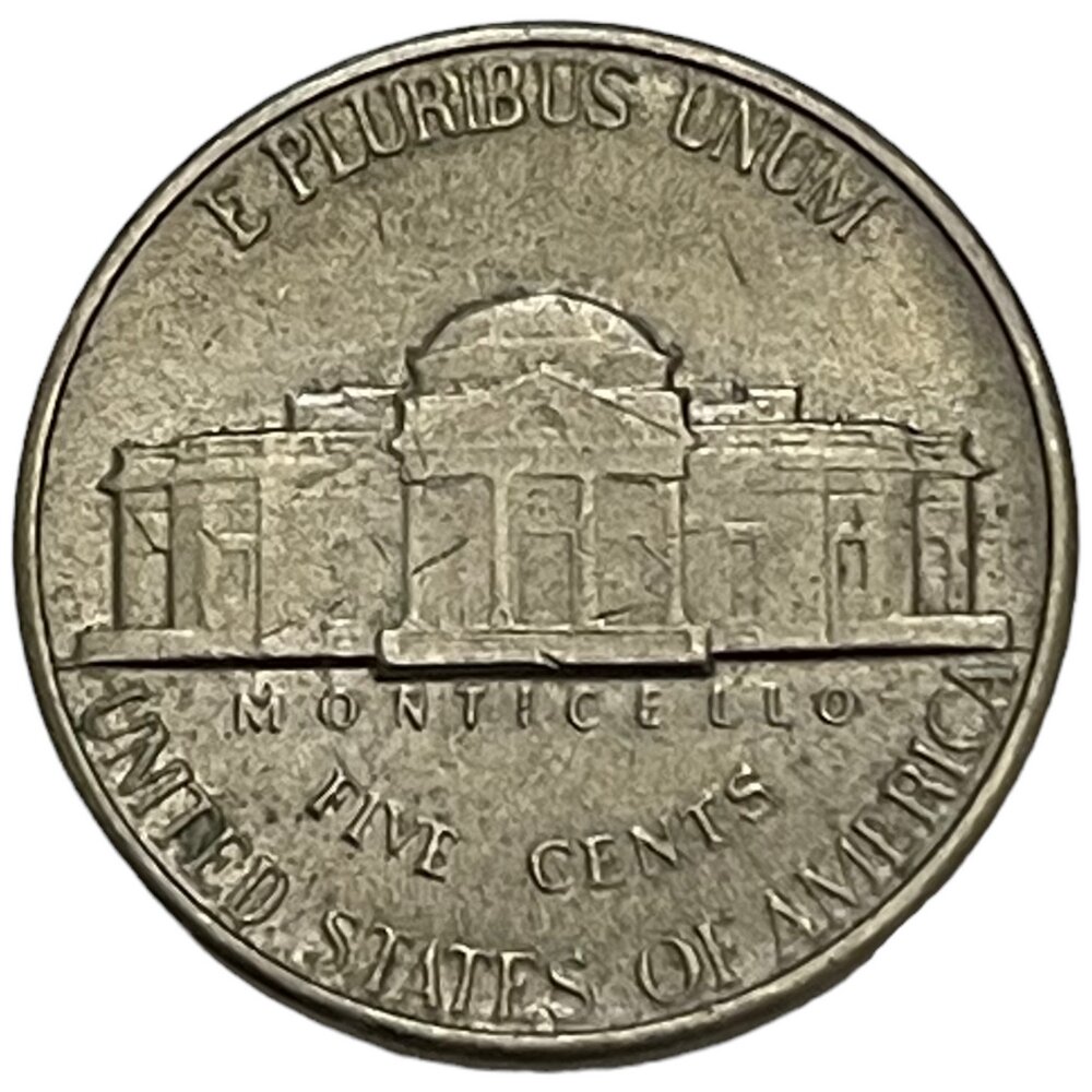США 5 центов 1993 г. (Nickel, Джефферсон) (P)