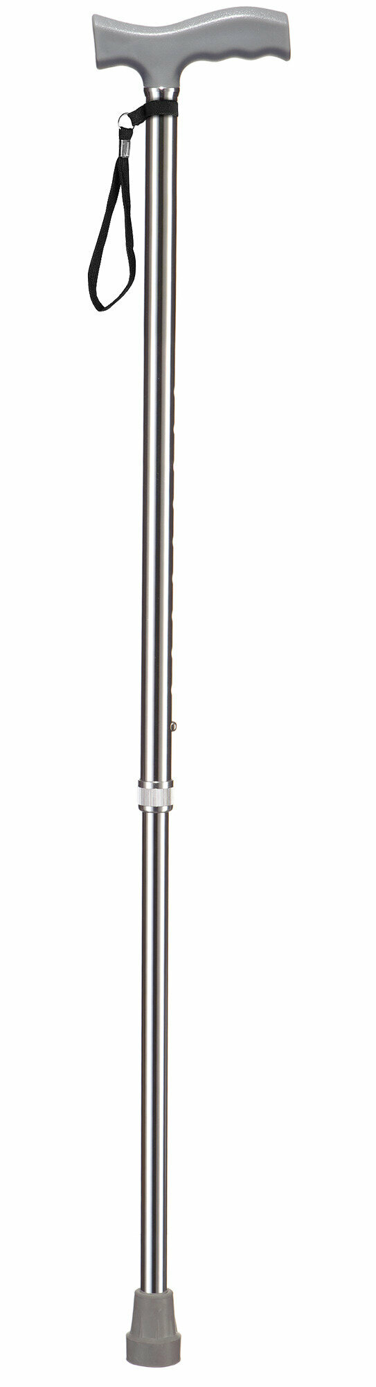 Трость B.Well WR-411 классическая T-образная рукоятка для усиления хвата, цвет Серебро