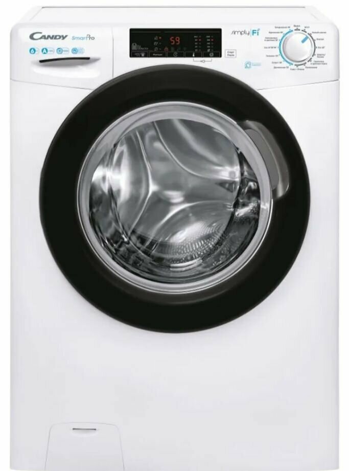 Стиральная машина Candy SMART PRO CSO34106, автовзвешивание, защита от протечек, 6кг