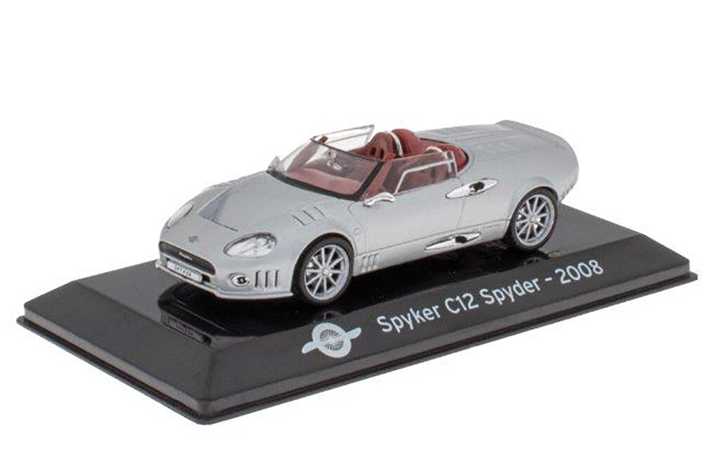 Модель коллекционная ALTAYA Spyker C12 spyder 2008 silver (supercars seria)
