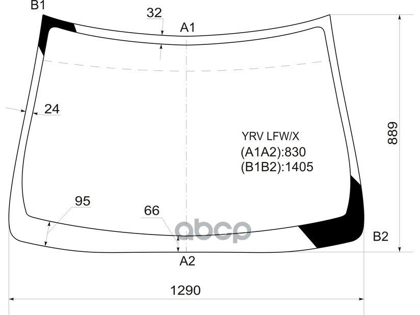 Стекло лобовое DAIHATSU YRV 00-05 XYG арт. YRV LFW/X