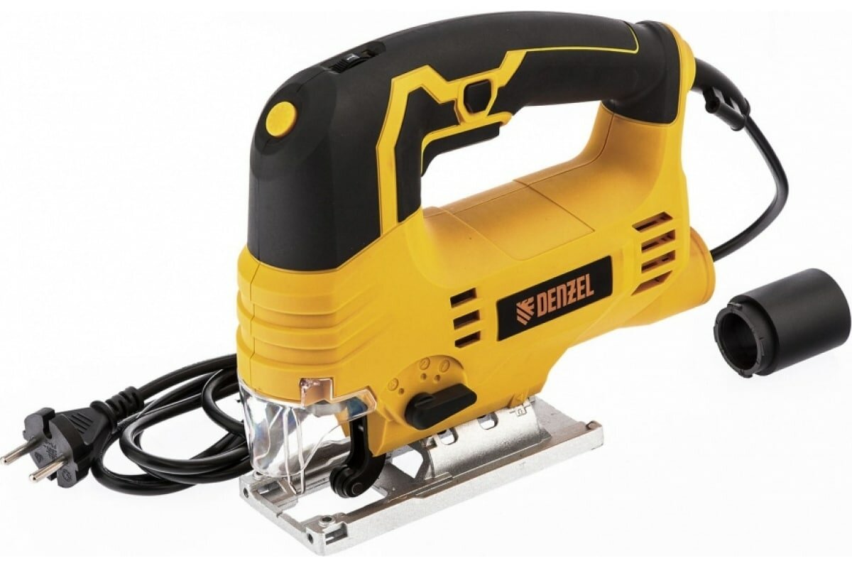 Электролобзик Denzel JS-110, 750 Вт желтый