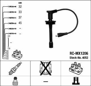 Провода в/в газ rc-mx1206