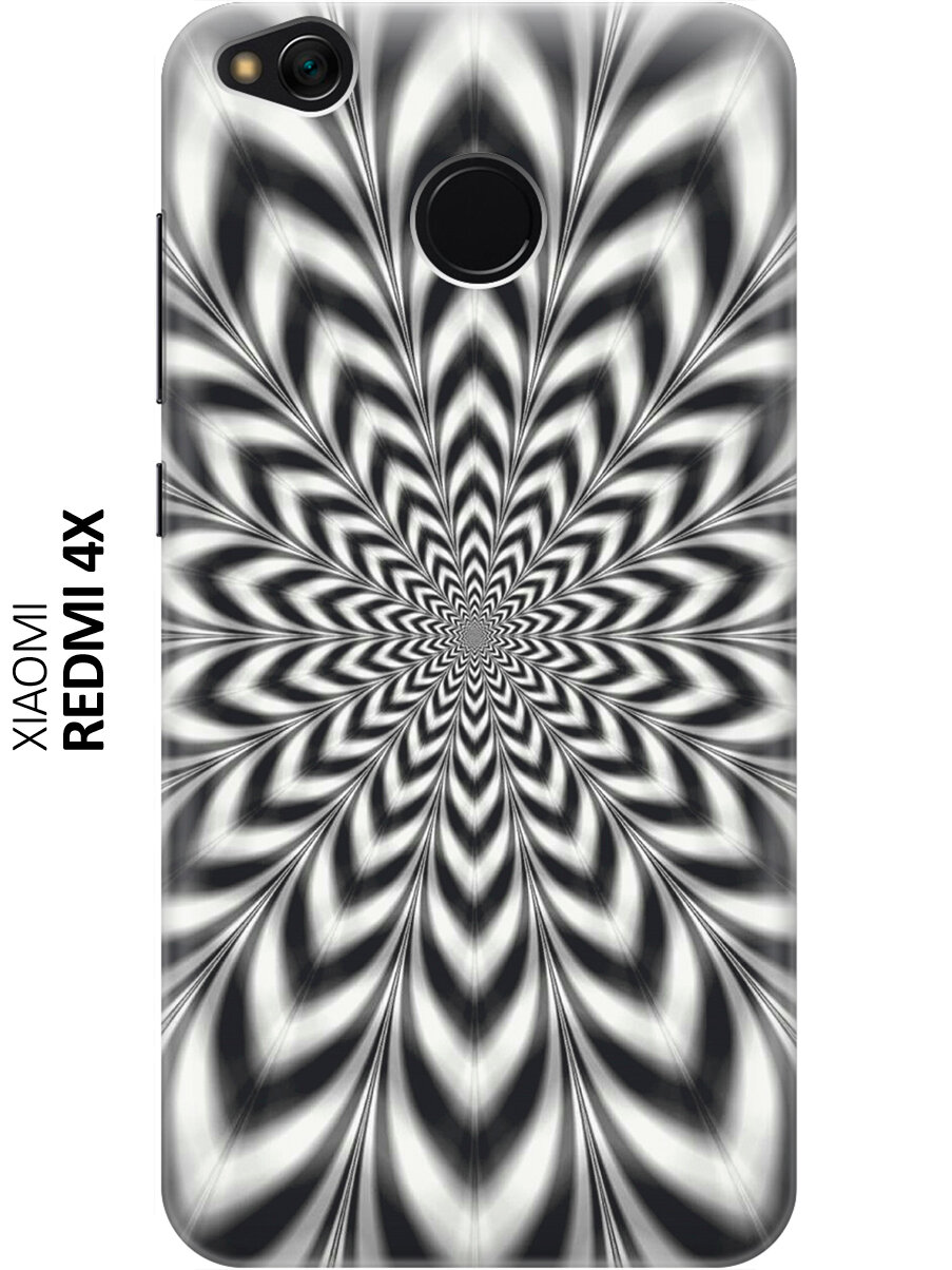Силиконовый чехол Черно-белая иллюзия на Xiaomi Redmi 4X / Сяоми Редми 4Х