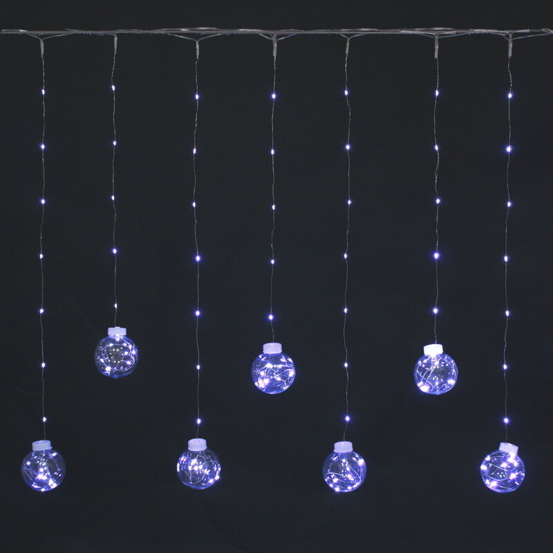 Гирлянда бахрома Sneha LED L2.7xH0.7 м свет белый, арт. A-940 W