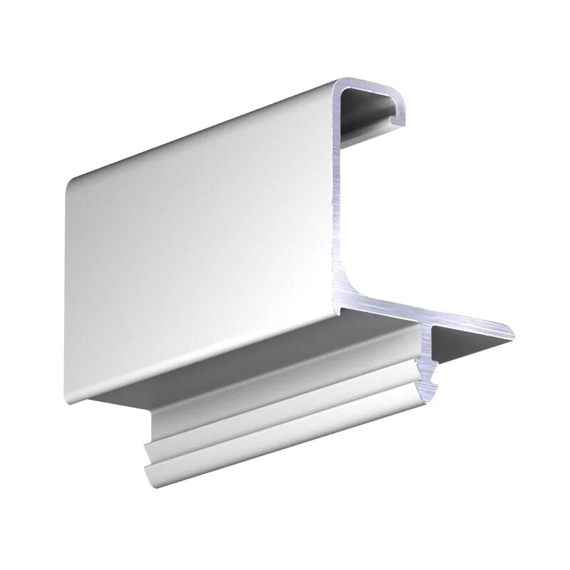 Верхний врезной профиль под подсветку, 1500 мм, серебро. Рассеиватель в комплекте.