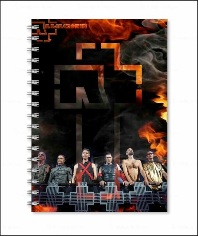 Тетрадь Rammstein, Рамштайн №8, А6 (10 на 15 см)