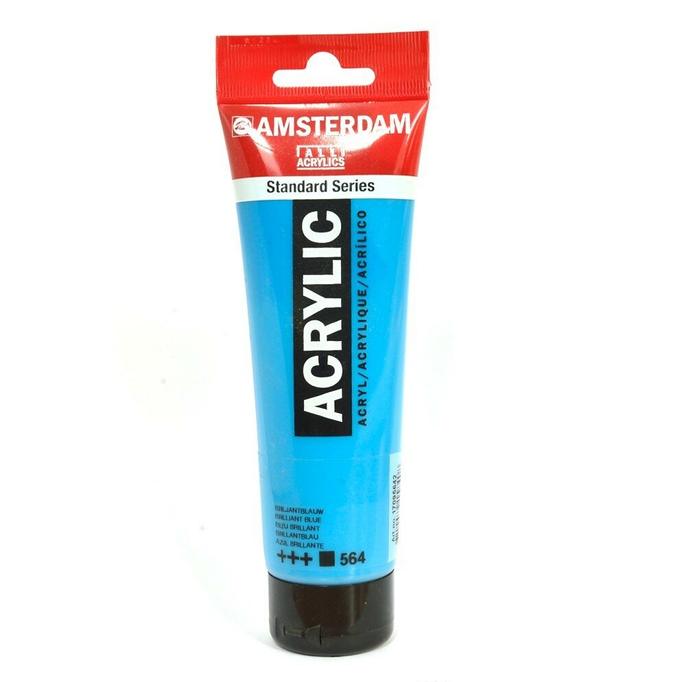 Краска акриловая AMSTERDAM цв.№564 синий яркий туба 120мл