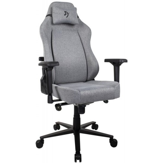 Кресло геймерское Arozzi Primo Woven Fabric - Grey - Black logo