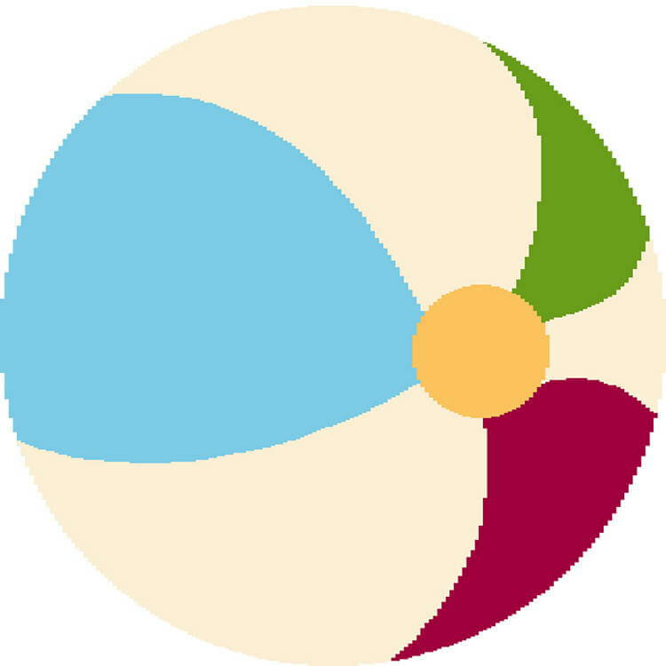 Детский ковер Круглый на пол в детскую 80х80 см ворс 8 мм 240844 KoverVDom