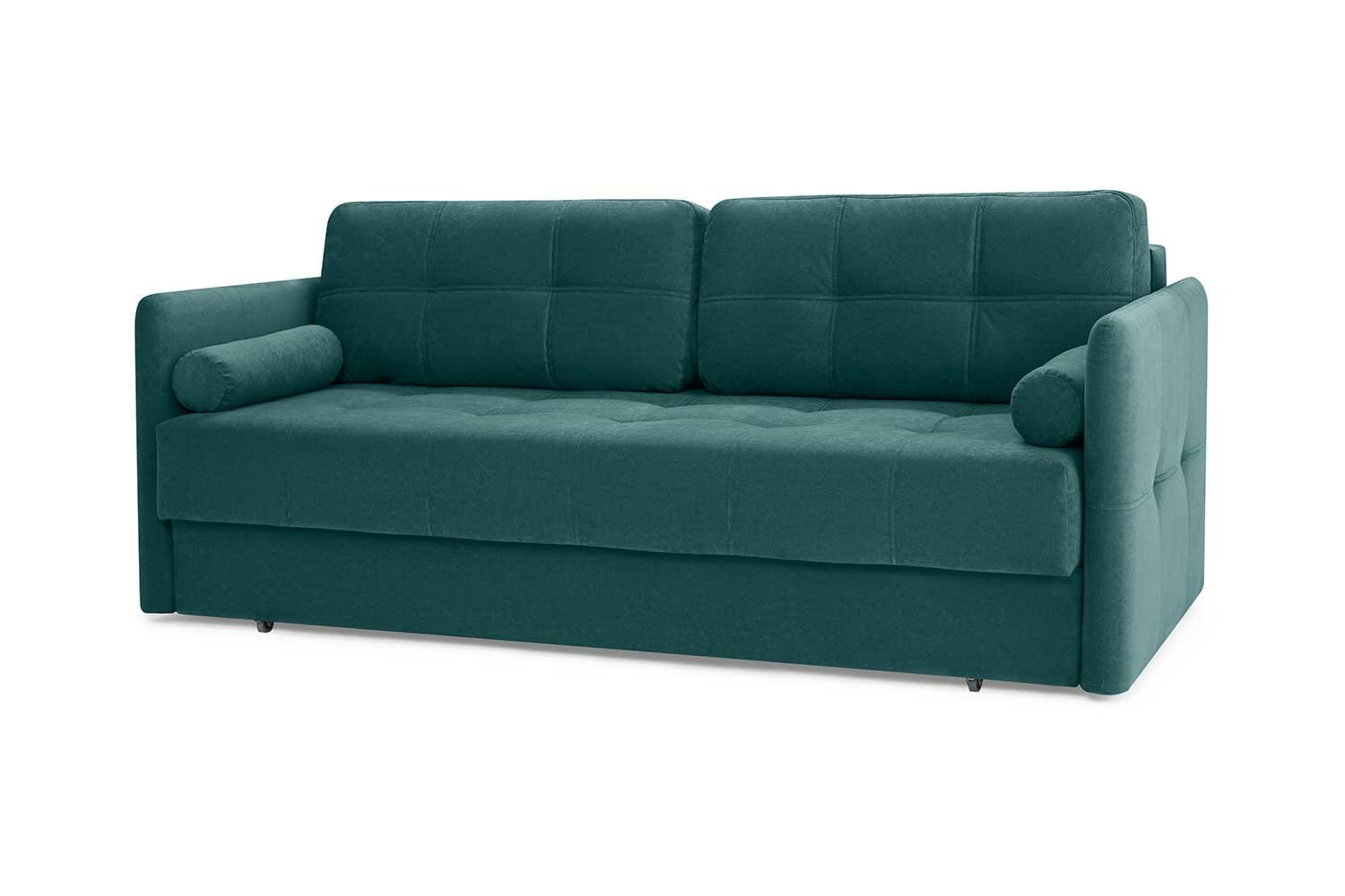 Диван-кровать Hoff Венос, 222х92х108 см, обивка велюр, цвет изумрудный