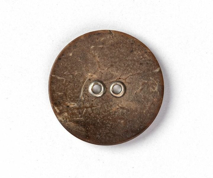 Пуговицы кокос CY 1207 28L-18мм, 2 прокола цв. натуральный, (уп.50 шт.)