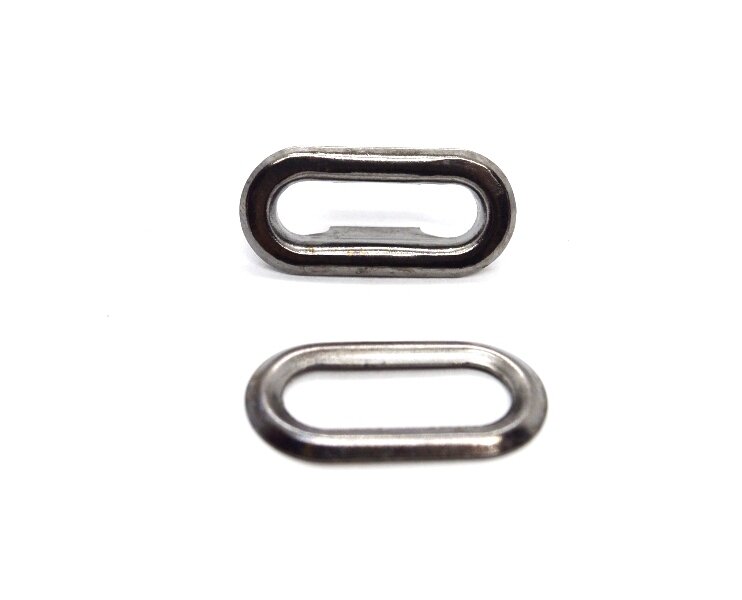 Люверс овальный 20 мм (сталь)(уп.10 шт.) цв. Черный Никель Proknopka