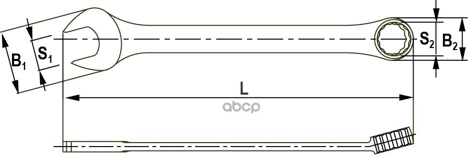 Ключ гаечный комбинированный дюймовый, 1/2 THORVIK CWI0012 THORVIK арт. CWI0012