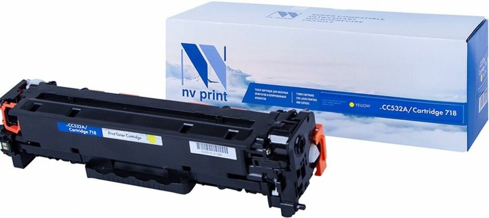 Тонер-картридж для лазерного принтера NVP NV-CC532A/718Y Yellow