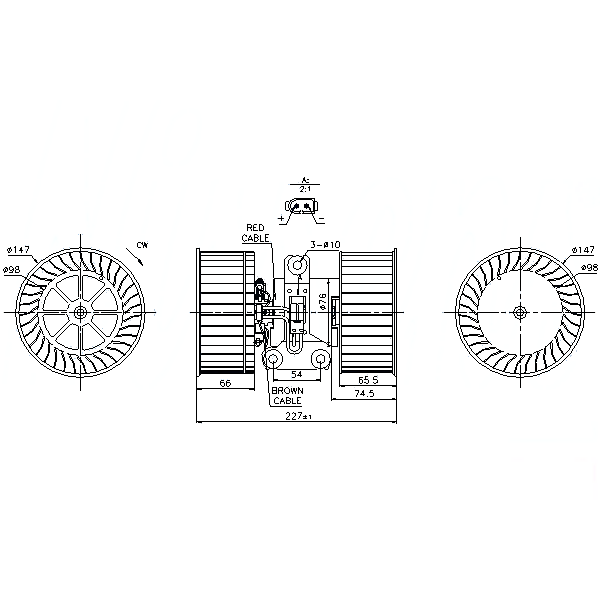 NISSENS 87114 (64118372493 / 64118385558 / 8372493) вентилятор отопителя салона BMW (БМВ) 5 95-04, x5 00-06, Land rover (Ленд