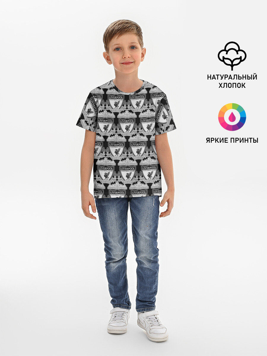 Футболка хлопковая детская Liverpool Black&White