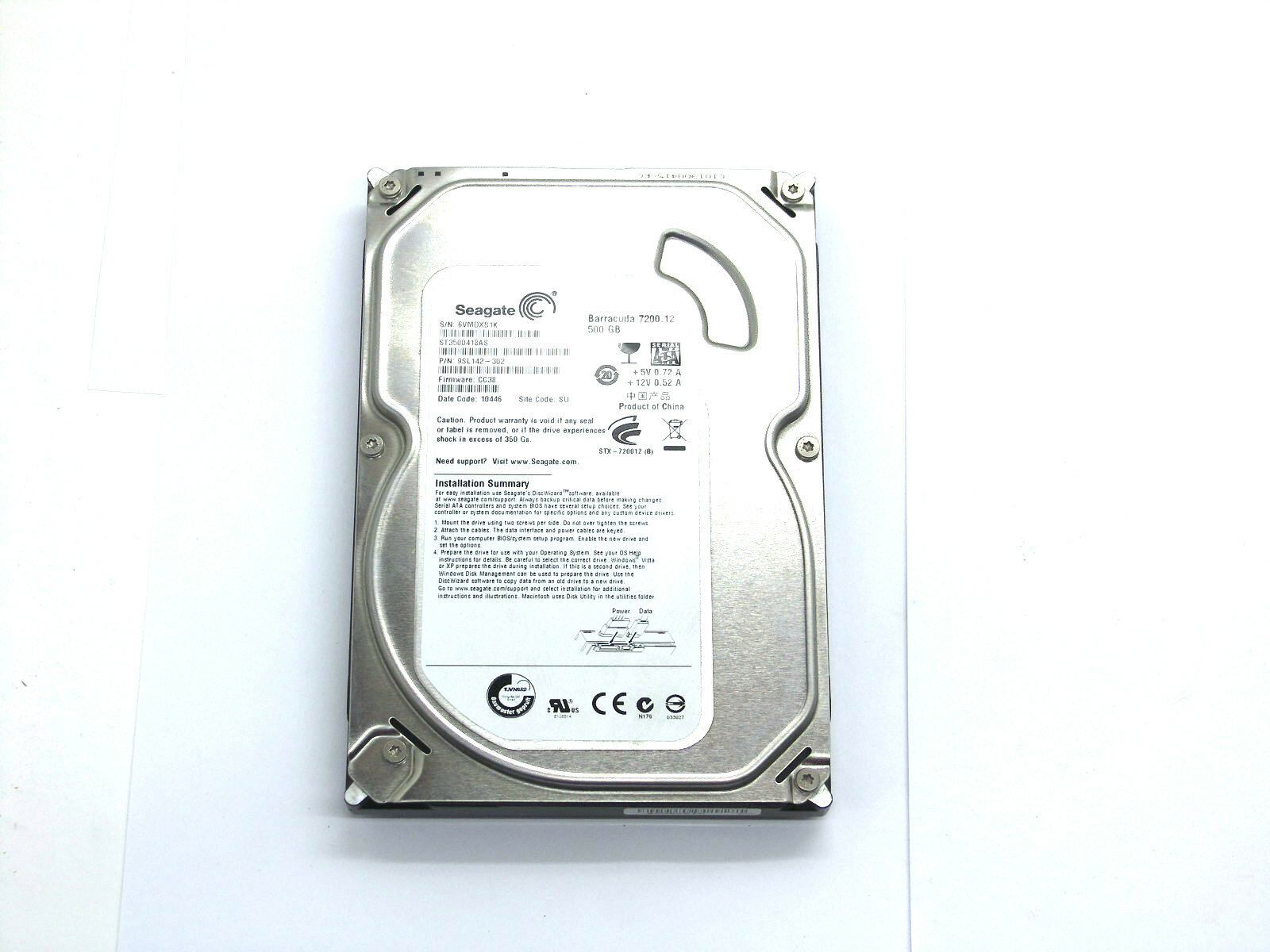 Seagate 500 ГБ Внутренний жесткий диск SATA 3,5" (ST3500418AS)