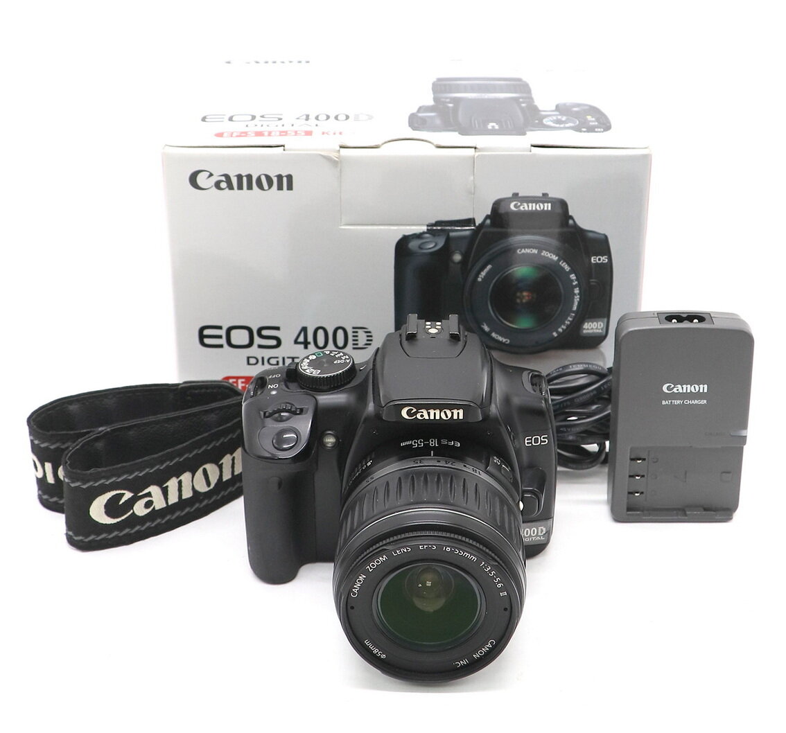 Canon EOS 400D kit 18-55mm f/3.5-5.6 II в упаковке
